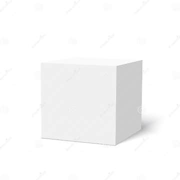 Realistic Closed Cardboard Box Mockup. Vector Stock Illustration ...