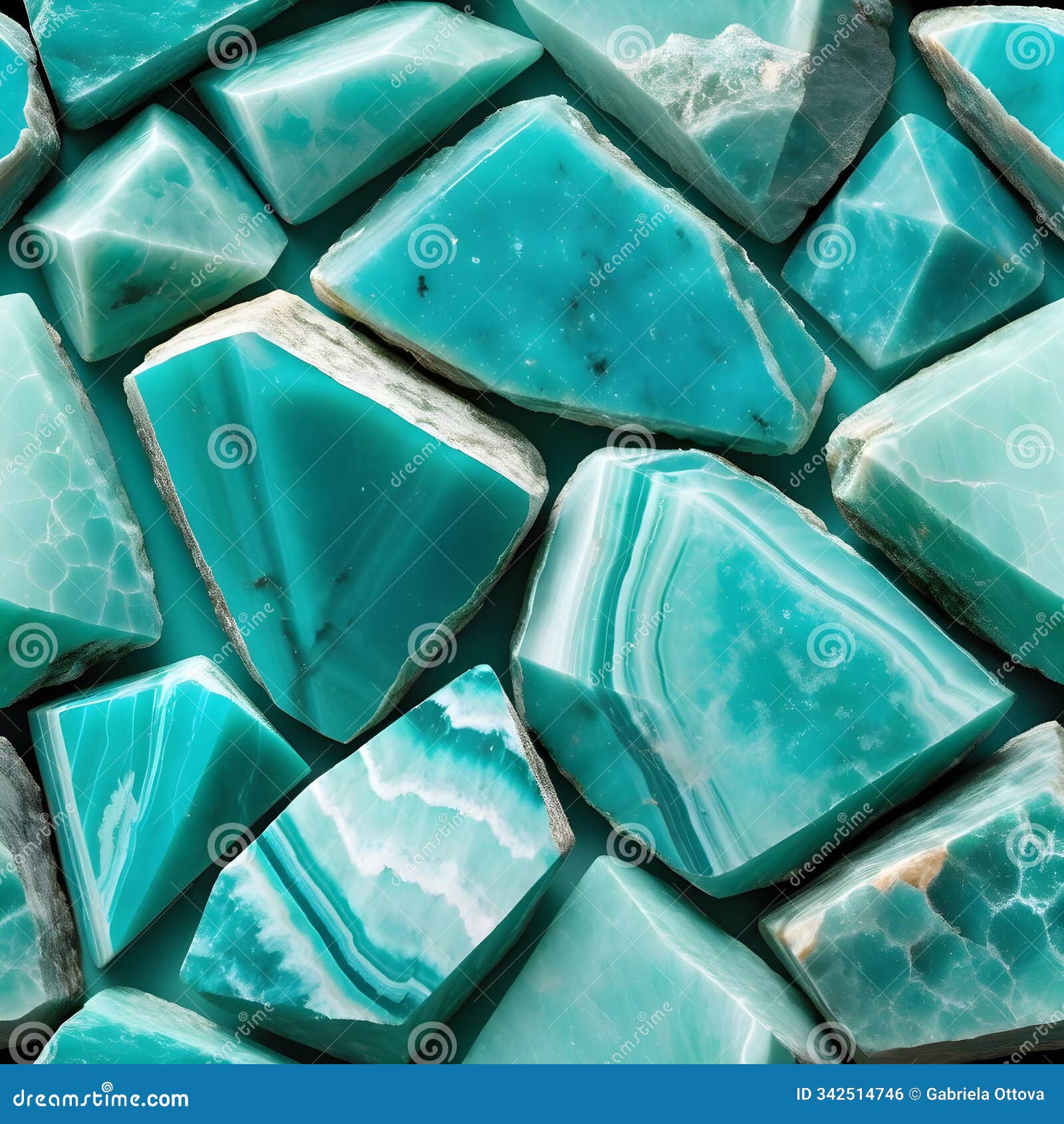 Closeup of Turquoise Stone Texture, AI Illustration Stock Illustration ...