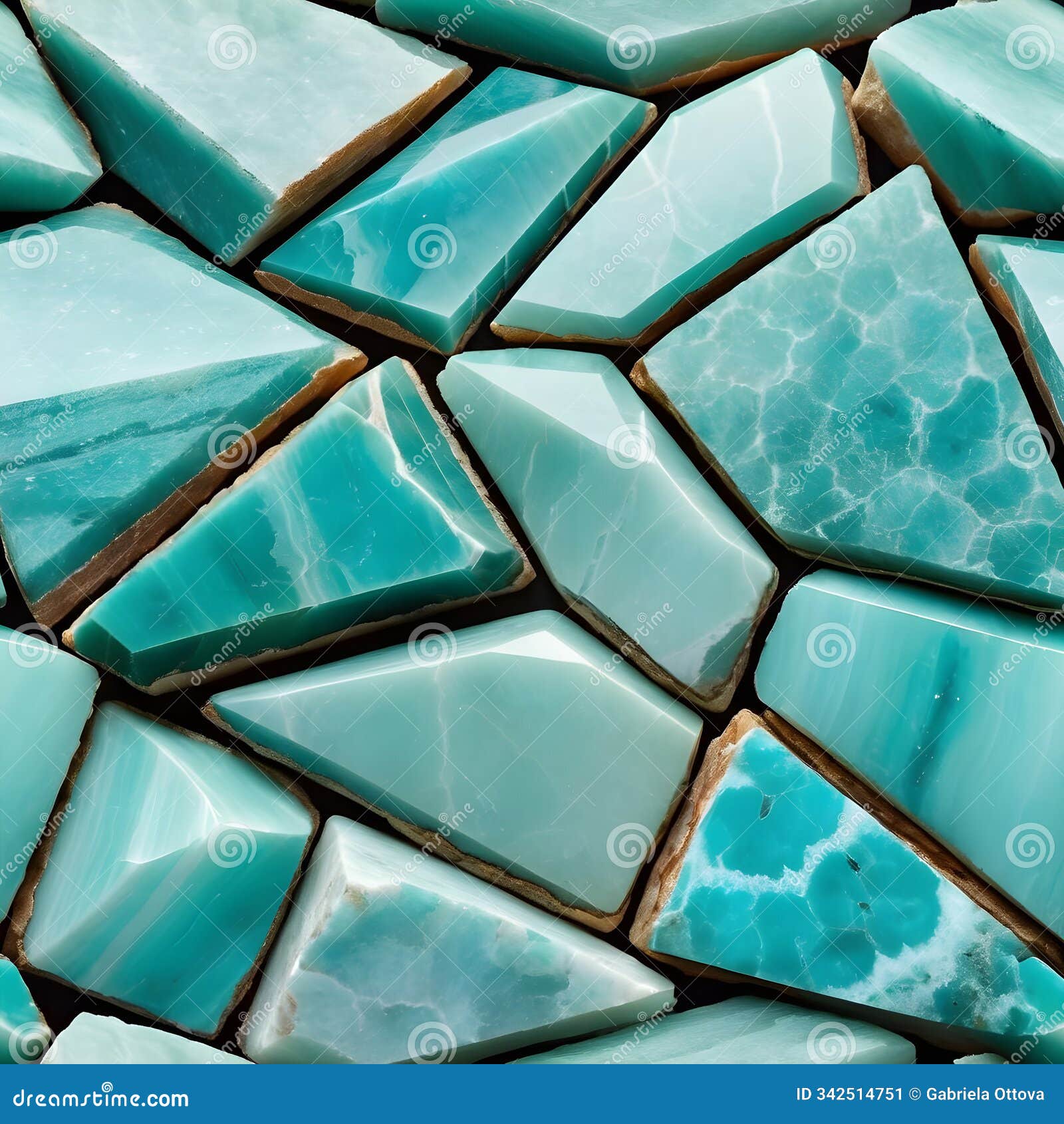 Closeup of Turquoise Stone Texture, AI Illustration Stock Illustration ...