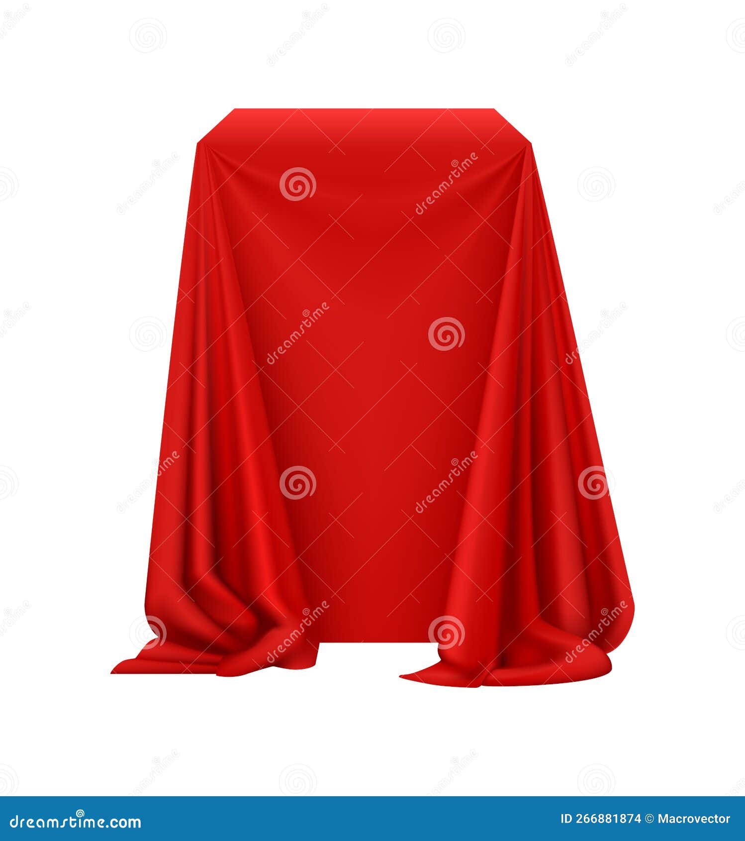 Realistic Cloth Covered Object Stock Vector - Illustration of gift ...