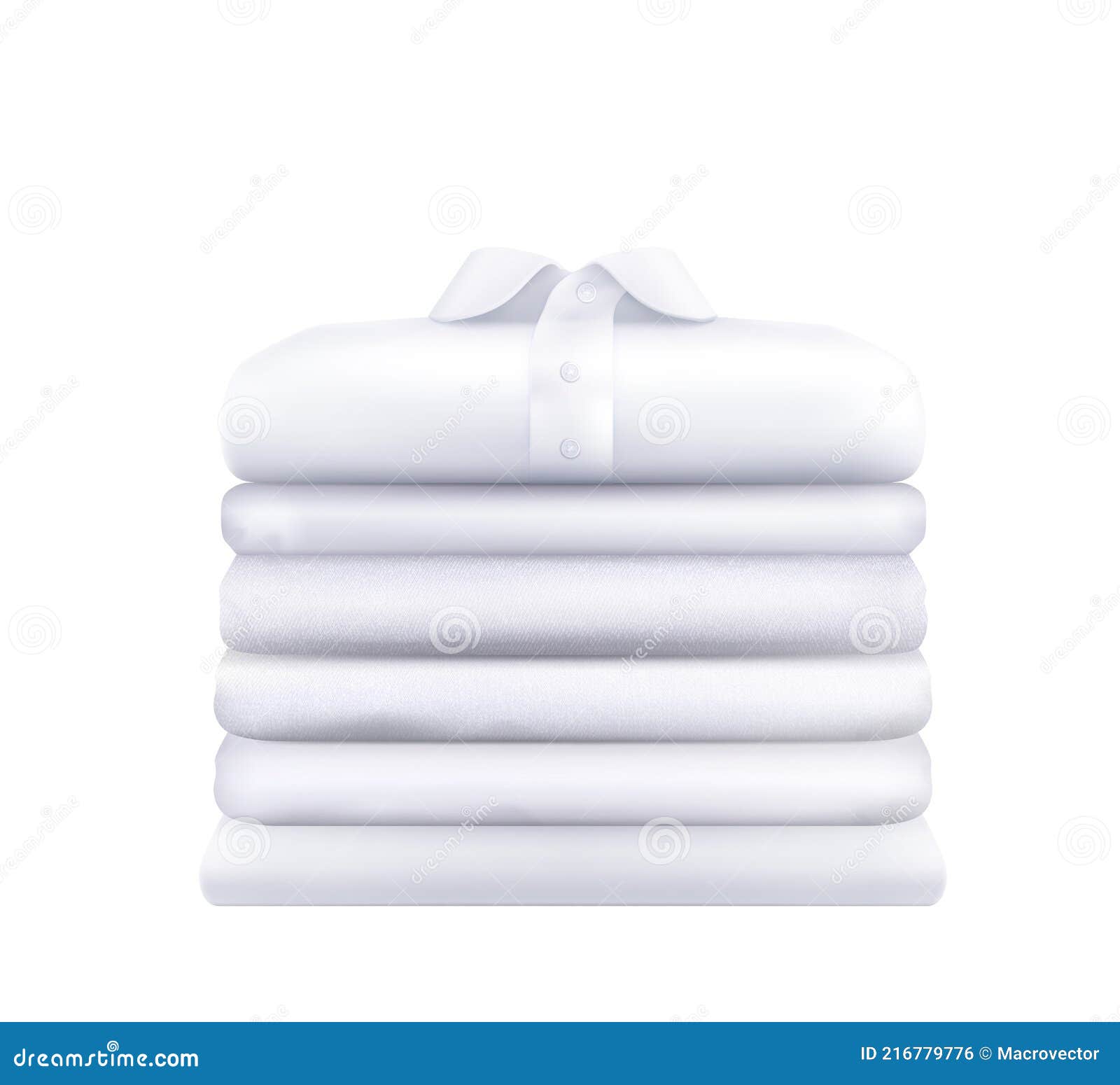 Realistic Clothes Stack Composition Stock Vector - Illustration of icon ...