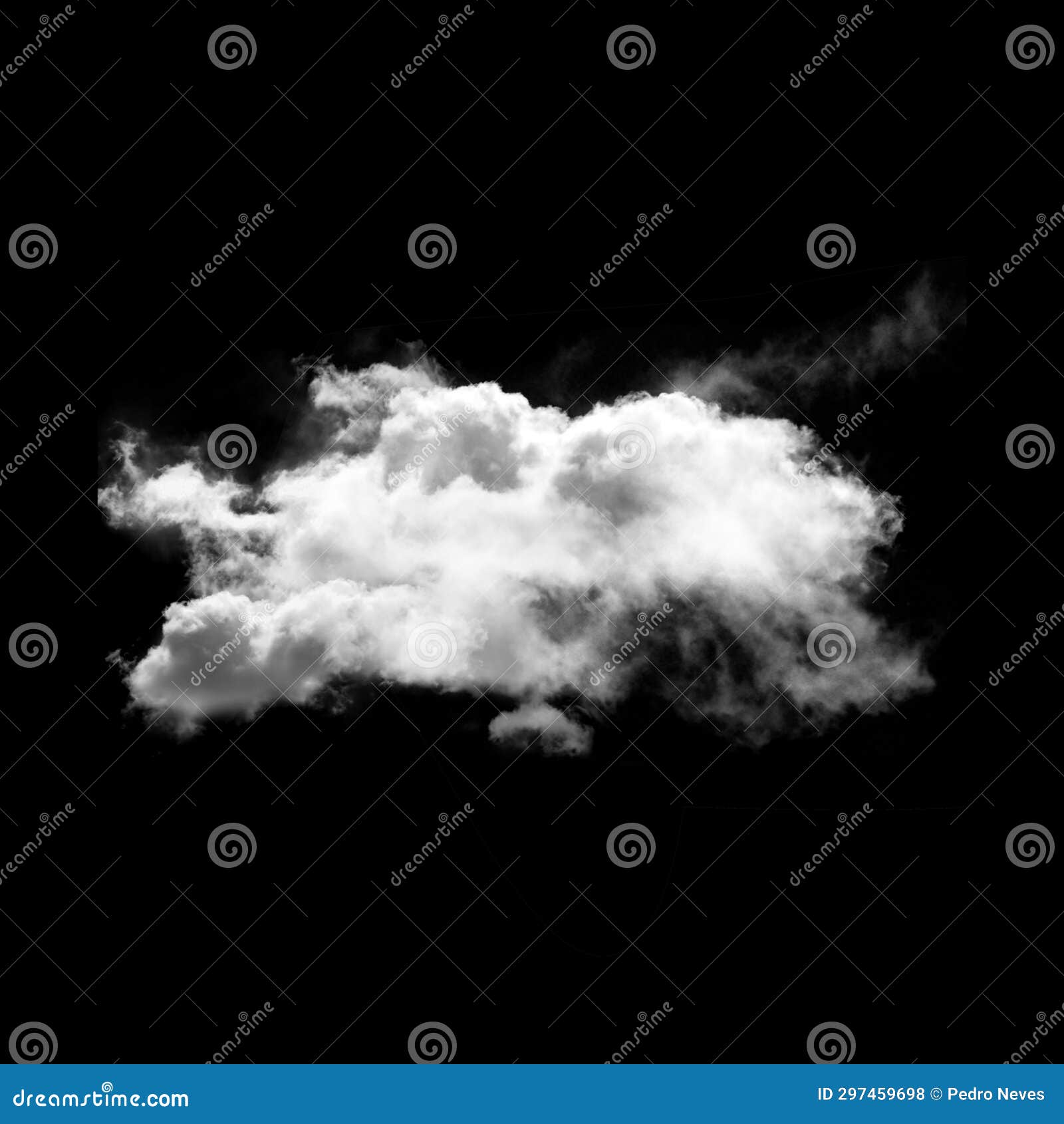 Realistic Cloud Overlays on Black Background. Sky Overlay on Black ...