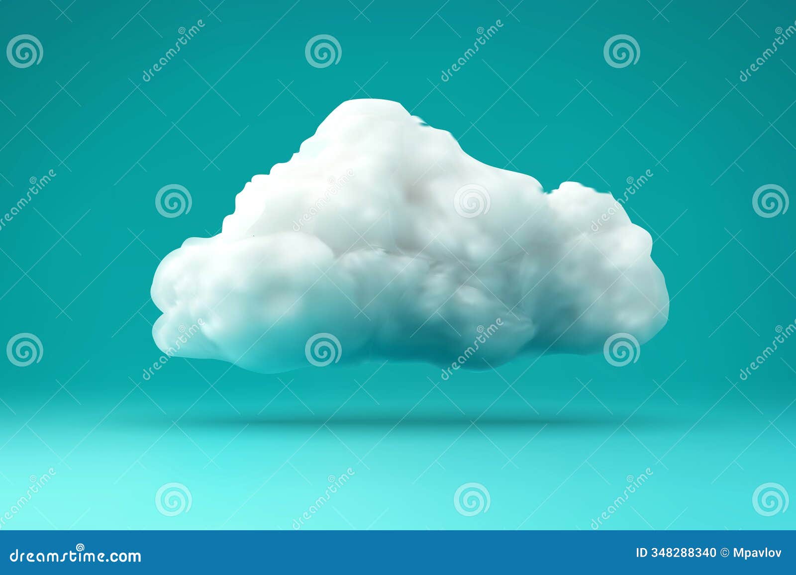 Realistic Cloud Vector Illustration on Background Stock Illustration ...