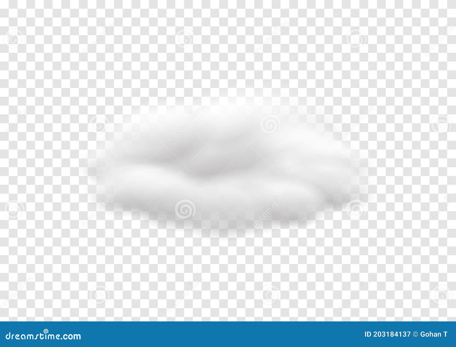 Realistic Cloud Vectors Isolated on Transparency Background Ep92 Stock ...