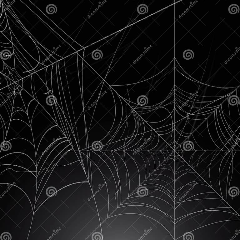 Realistic Cobweb with Gradient Design Illustration Stock Vector - Illustration of ghost, autumn ...