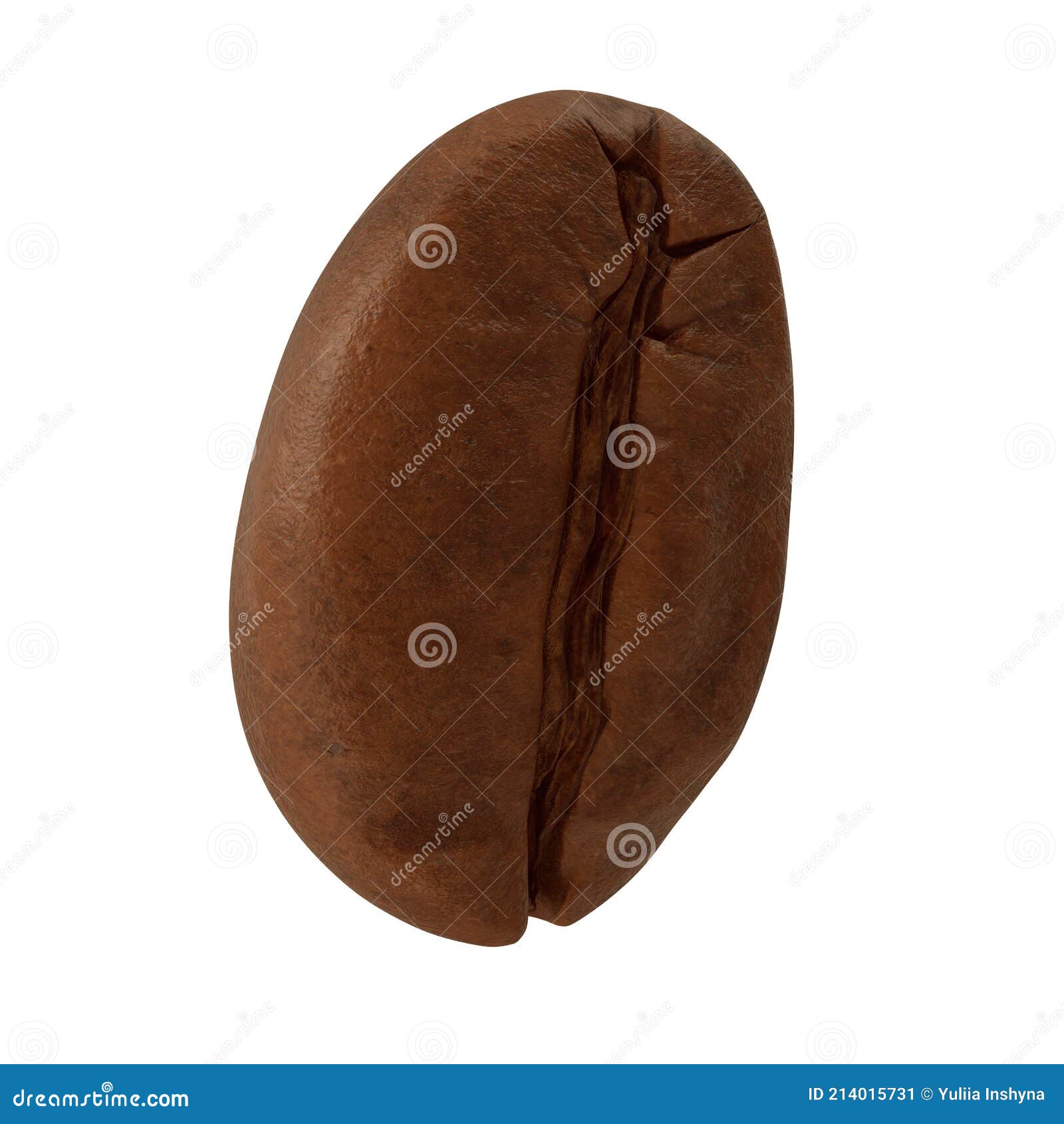 Realistic Coffee Bean 3D Illustration Stock Illustration - Illustration ...