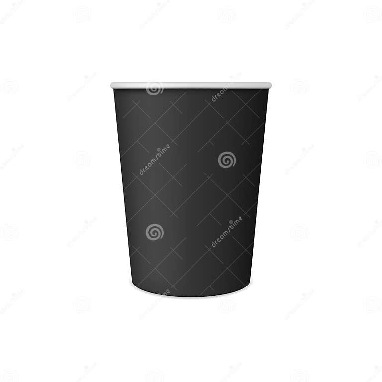 Realistic Coffee Paper Cup Mockup Package Stock Vector Illustration