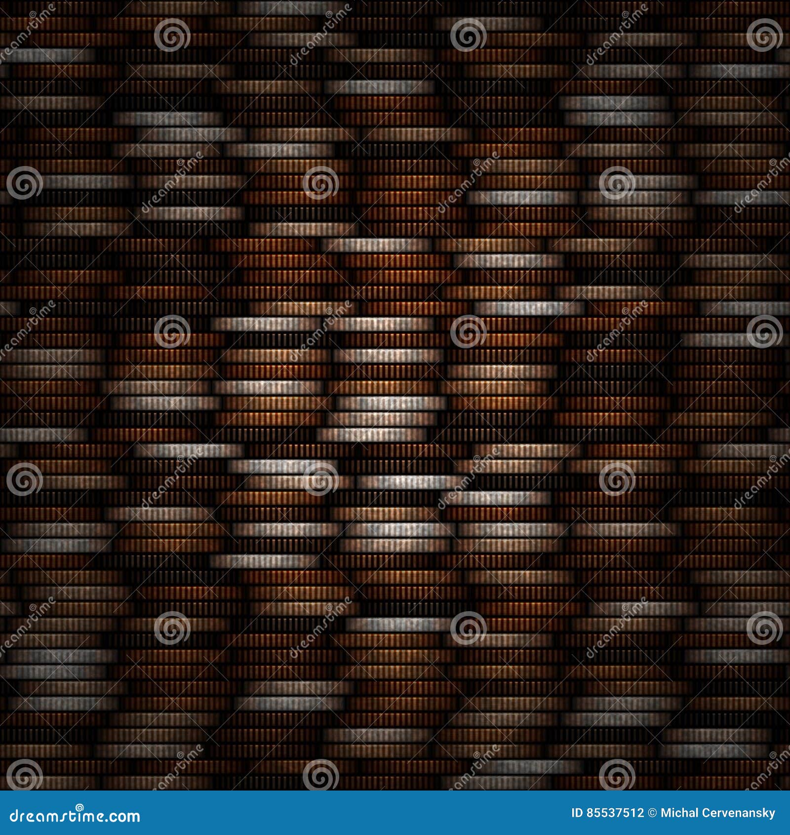 Realistic Coin Stack Texture Stock Illustration - Illustration of money ...