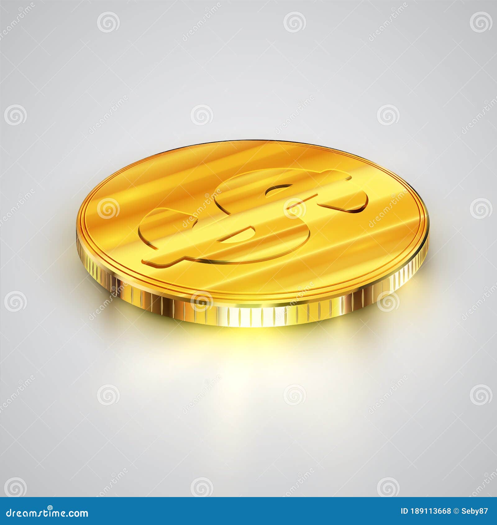 Realistic Coin, Vector Illustration Stock Vector - Illustration of ...