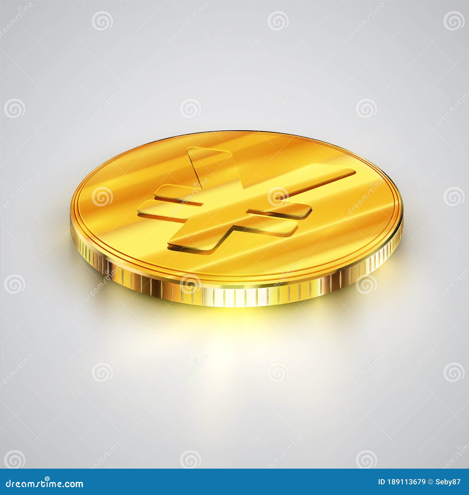 Realistic Coin, Vector Illustration Stock Vector - Illustration of ...