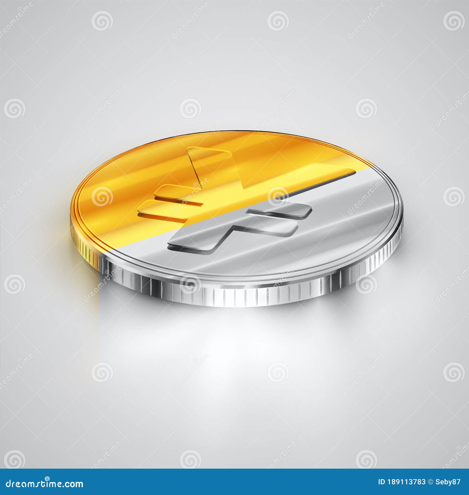 Realistic Coin, Vector Illustration Stock Vector - Illustration of ...