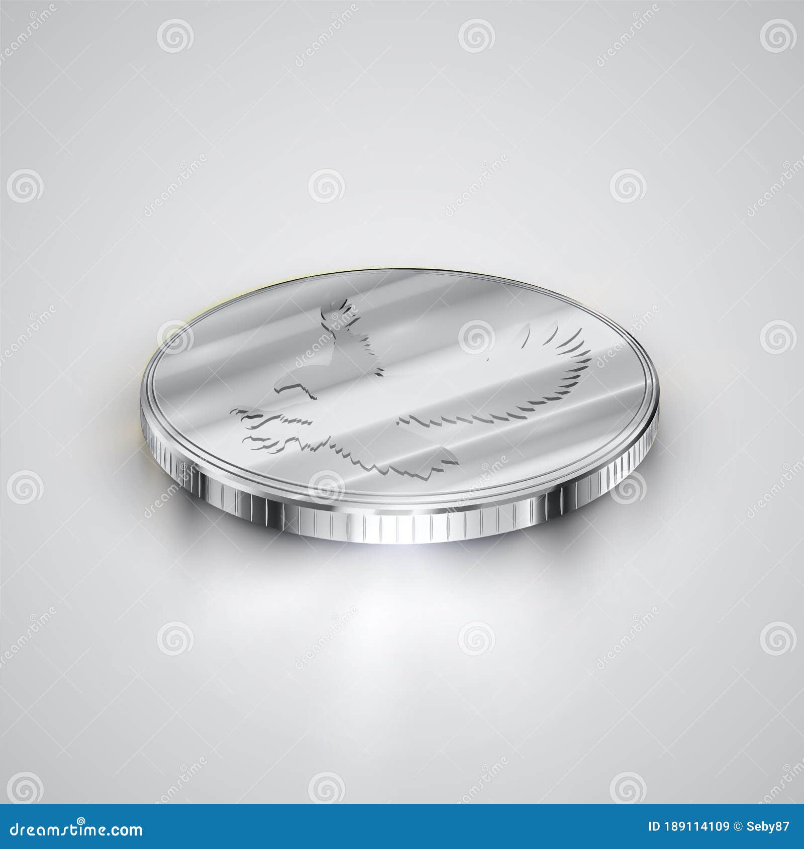 Realistic Coin, Vector Illustration Stock Vector - Illustration of ...
