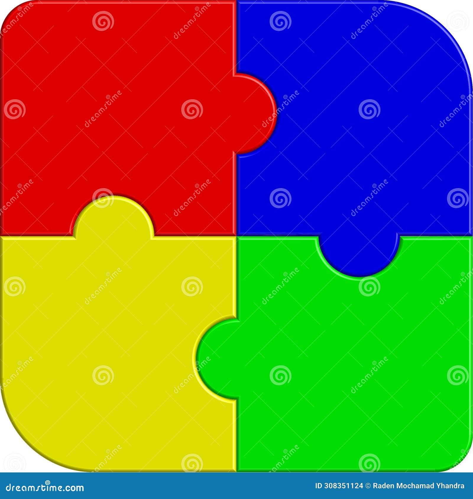 Realistic Colorful 3d Puzzle Vector Design Hd Stock Illustration ...