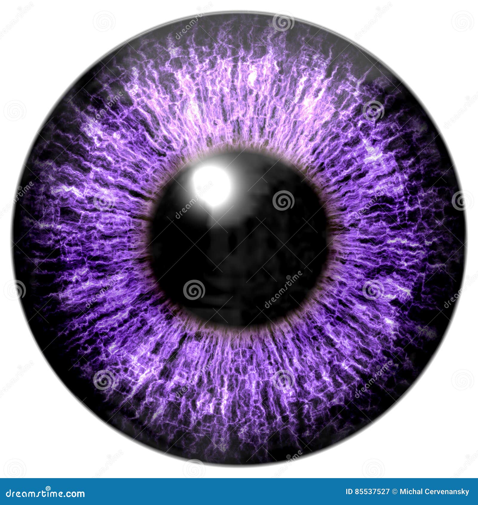 Realistic Colorful Eye Iris Texture Stock Illustration - Illustration ...