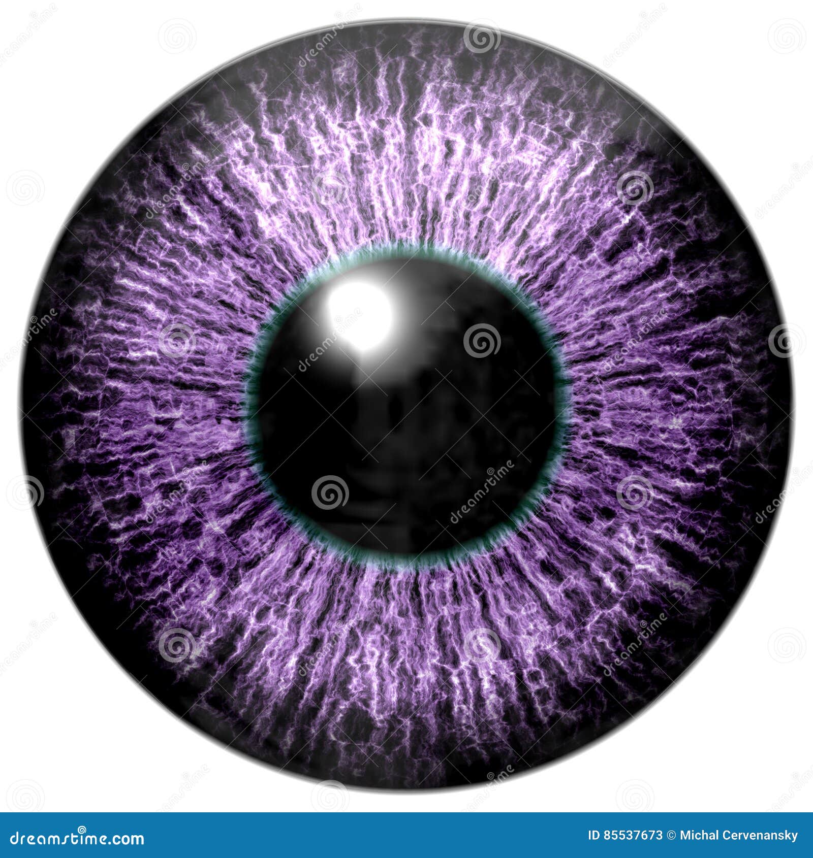Realistic Colorful Eye Iris Texture Stock Illustration - Illustration ...