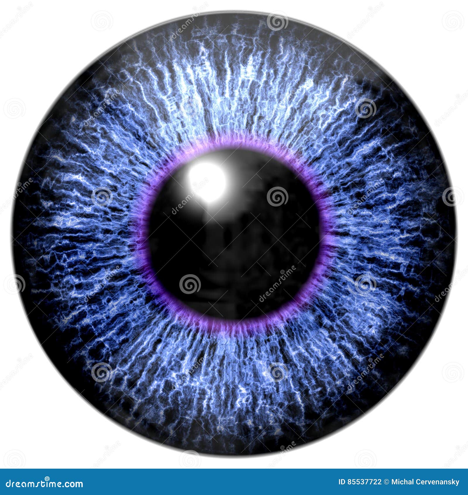 Realistic Colorful Eye Iris Texture Stock Illustration - Illustration ...