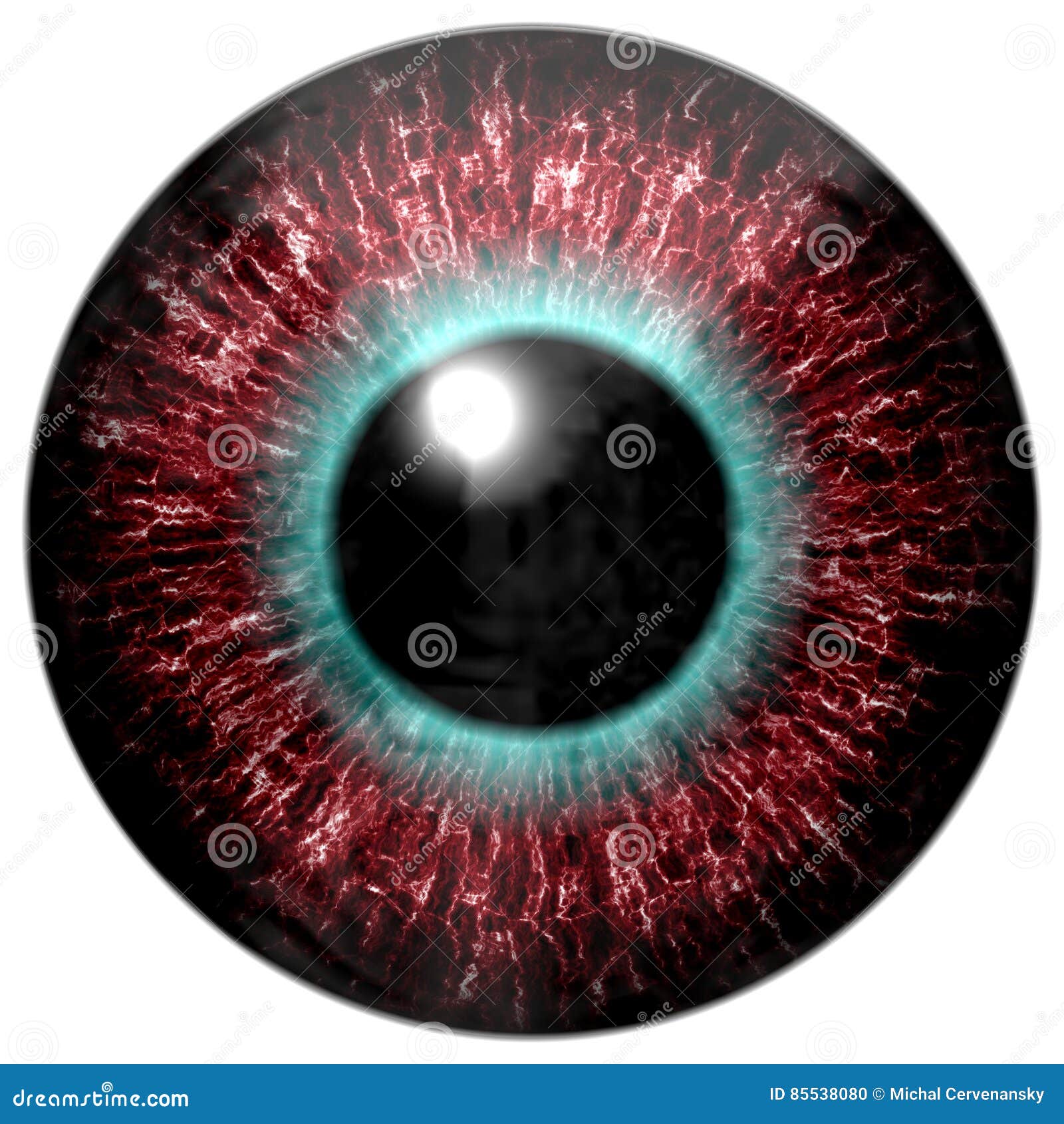 Realistic Colorful Eye Iris Texture Stock Illustration - Illustration ...