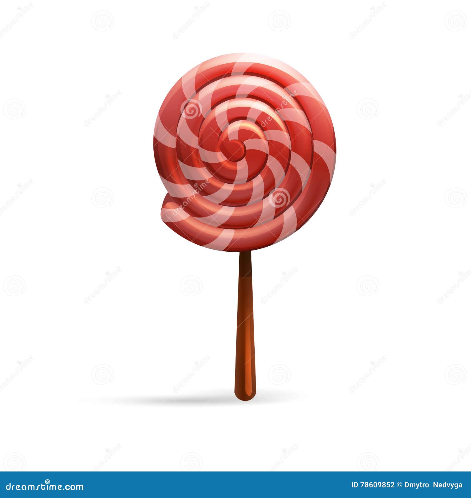 Lollipop Icon. Kawai And Cute Food Illustration. For Your Web Site ...