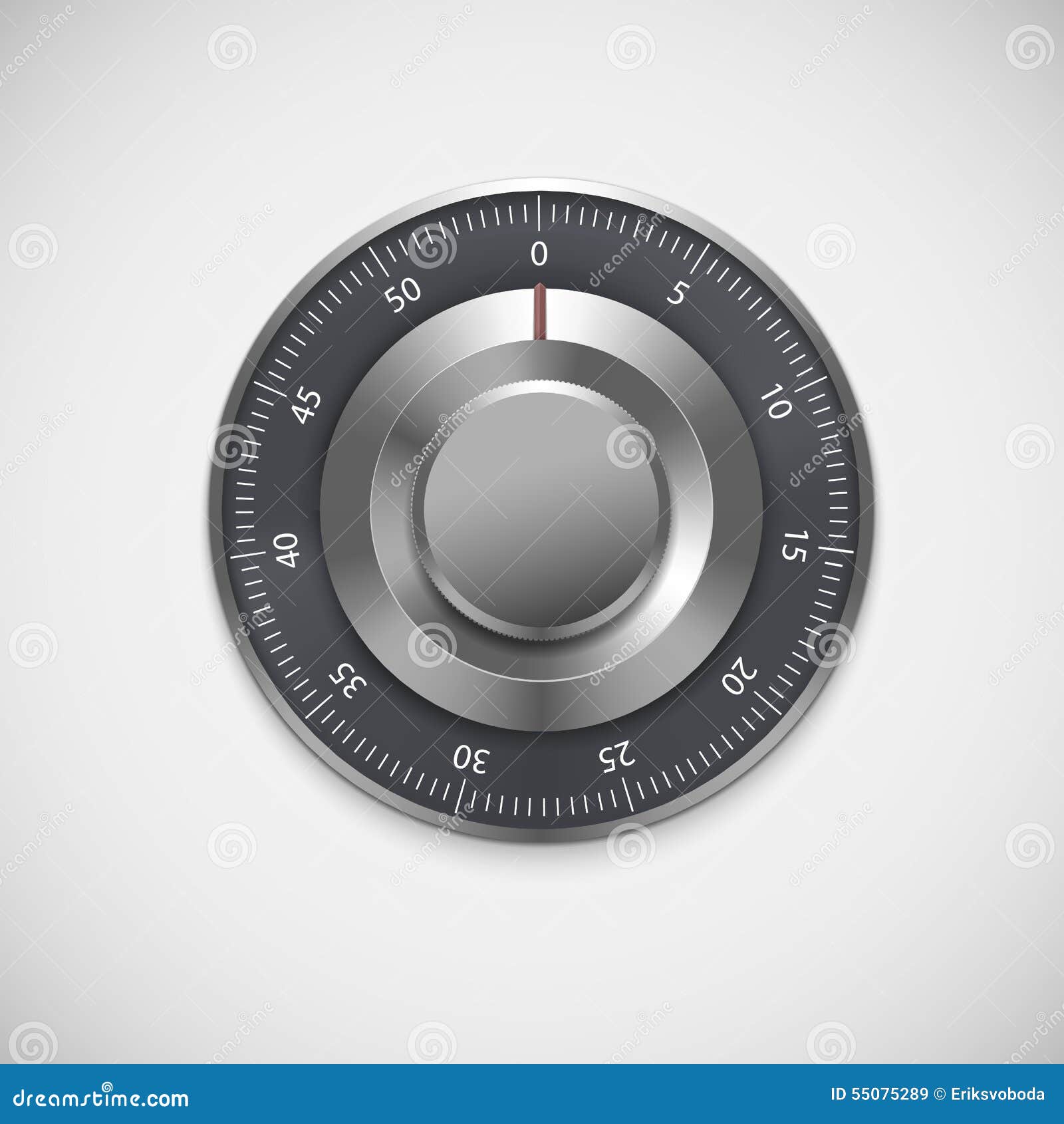 Realistic combination lock stock vector. Illustration of round - 55075289