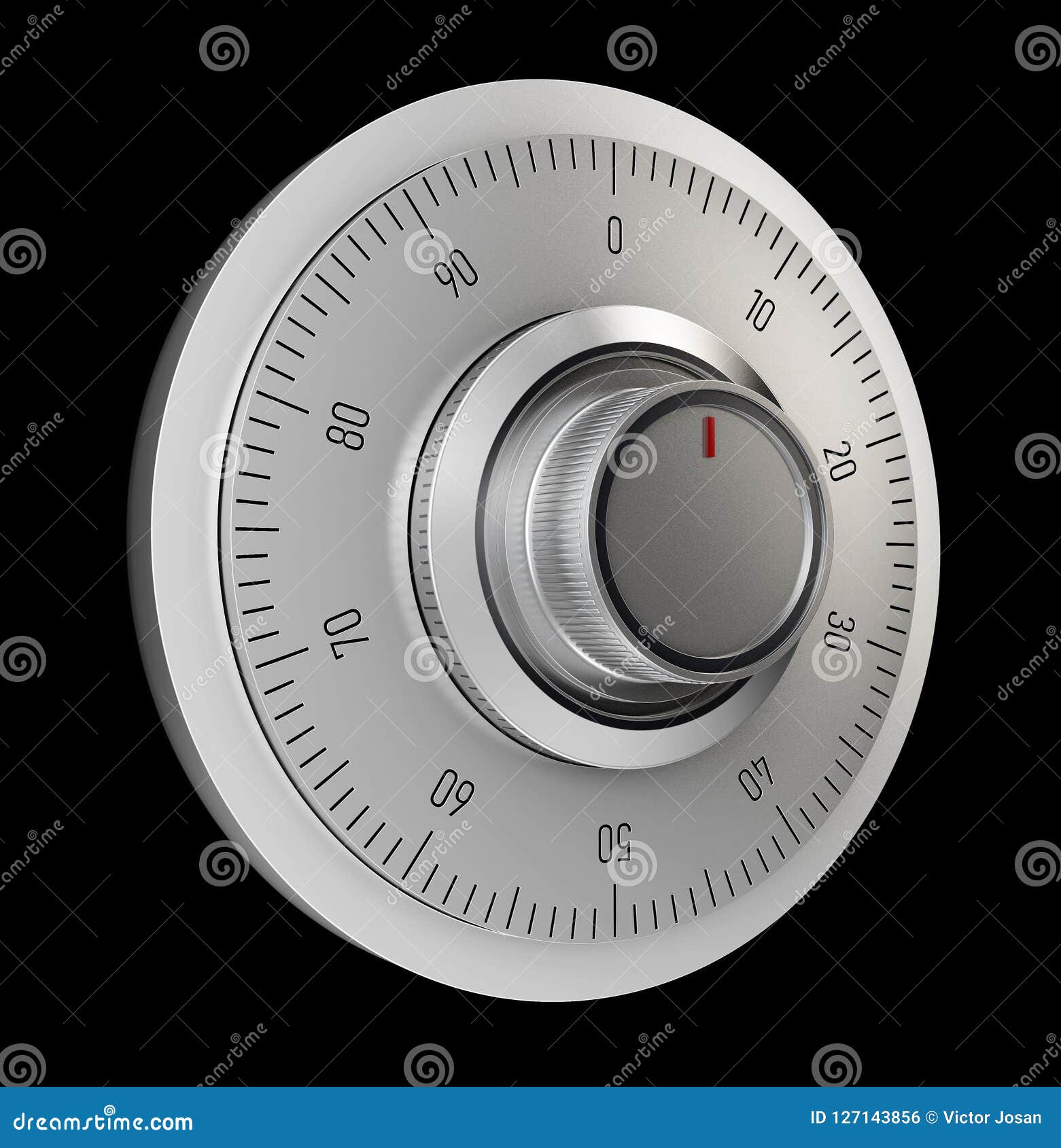 Realistic Combination Safe Lock. Isolated on White Background Stock ...