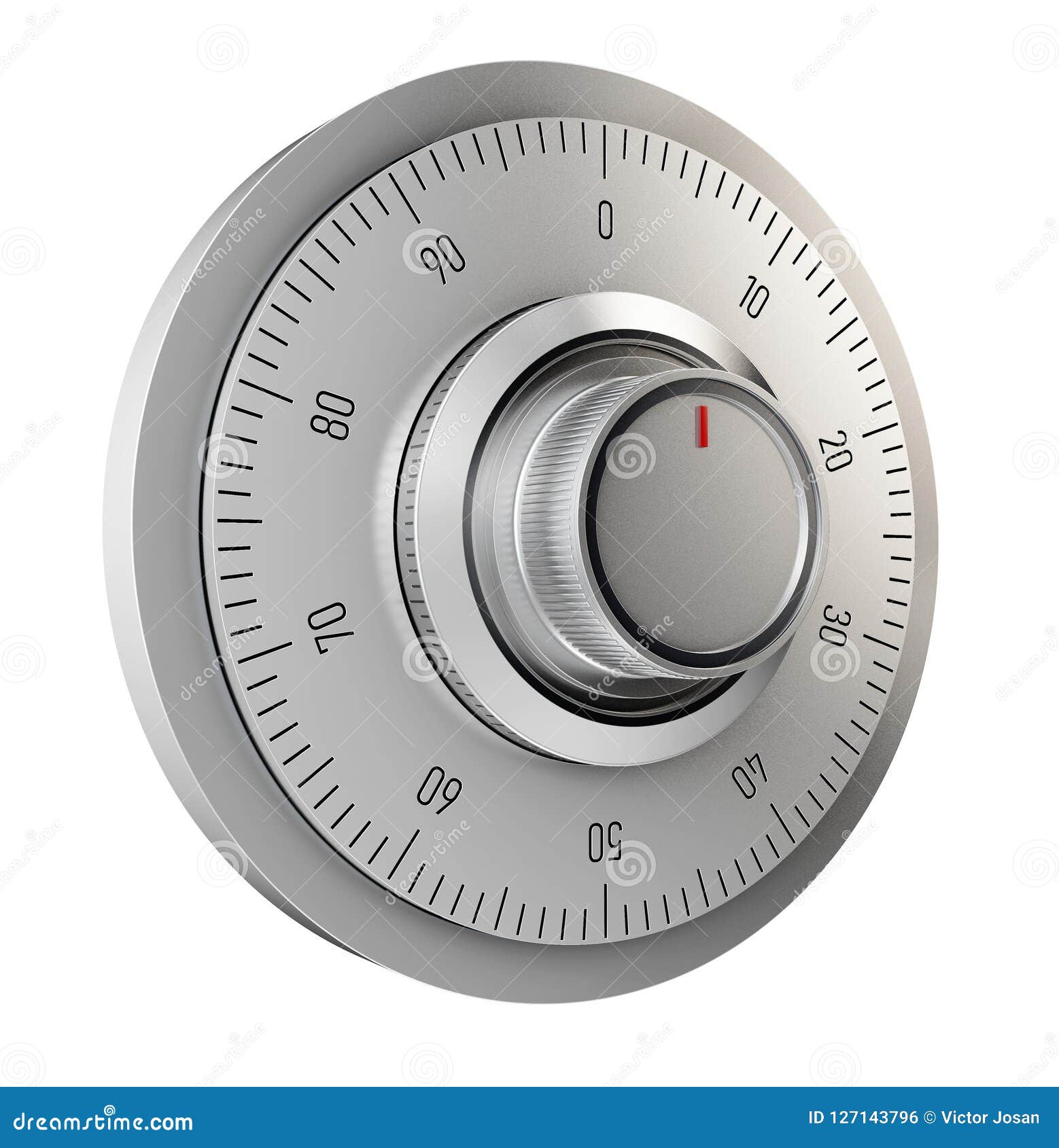 Realistic Combination Safe Lock. Isolated on White Background Stock ...