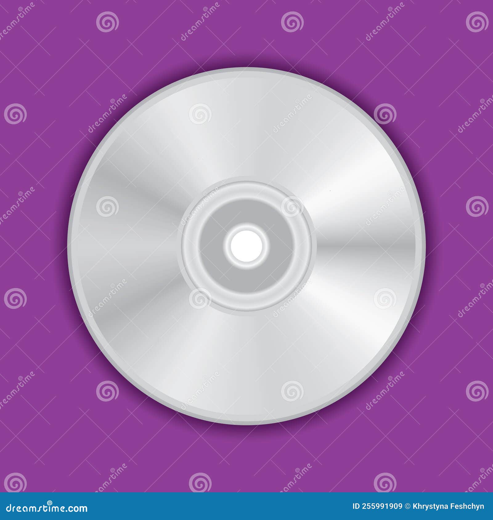 Realistic Compact CD, DVD Disc Vector Illustration Stock Vector ...