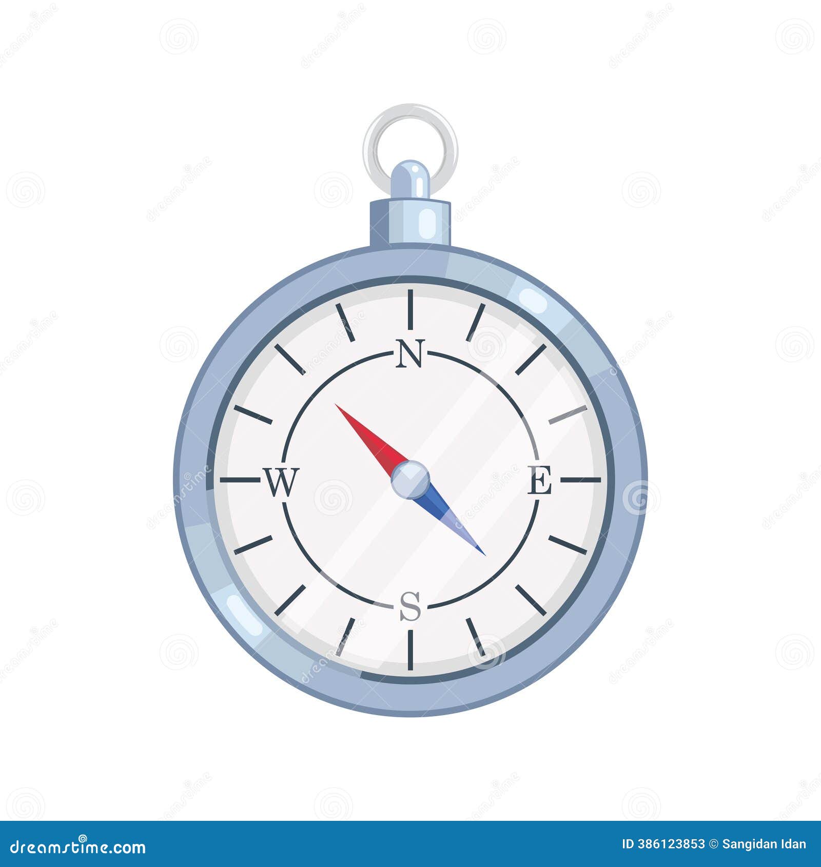 Realistic Compass. Wind Rose. Travel Guide Symbol. Geographic Tool ...