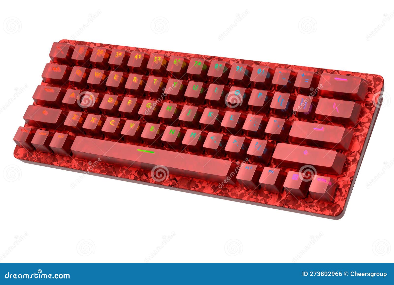 Realistic Computer Keyboard with Seamless Wavy Pattern Isolated on ...