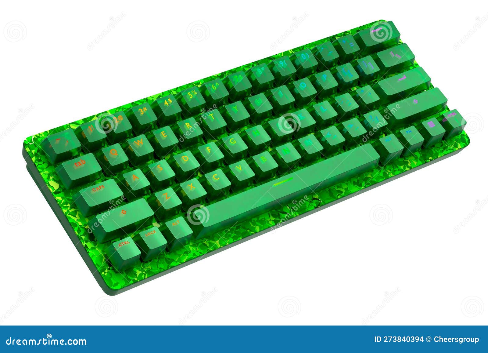 Realistic Computer Keyboard with Seamless Wavy Pattern Isolated on ...