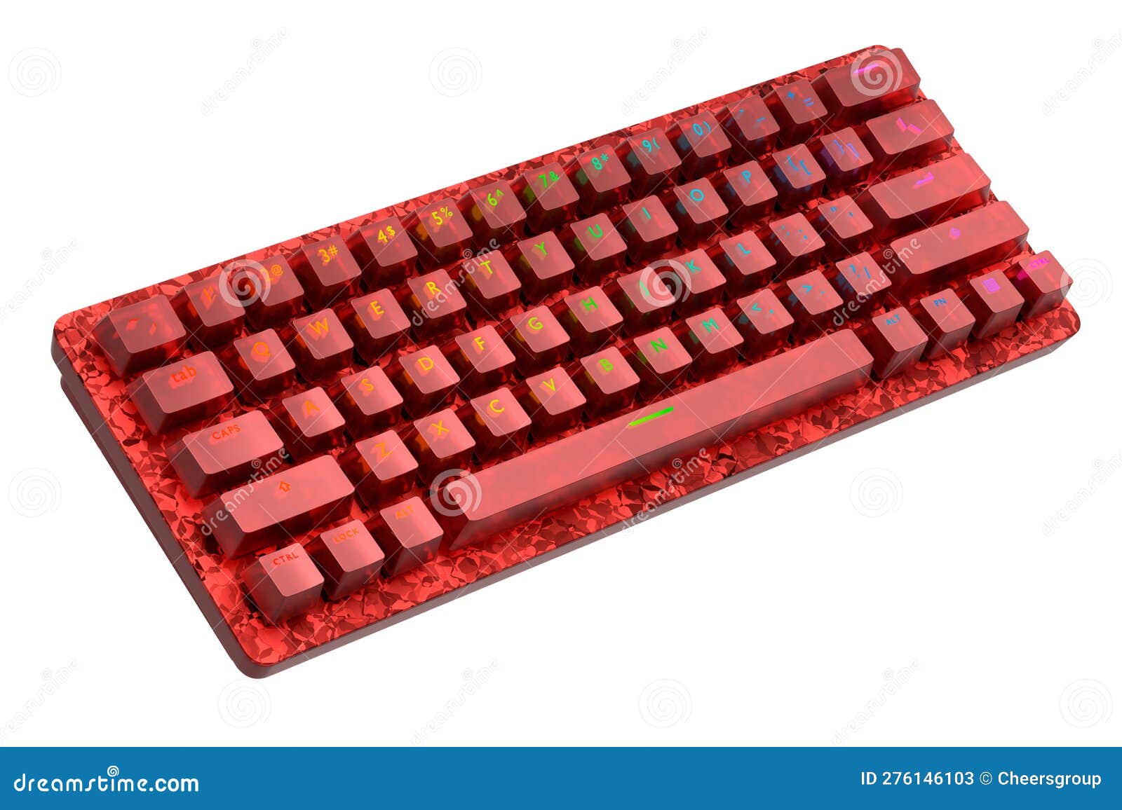 Realistic Computer Keyboard with Seamless Wavy Pattern Isolated on ...