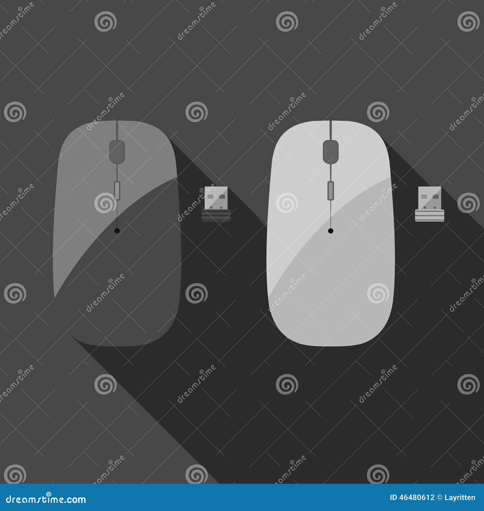 Realistic computer mouse stock vector. Illustration of background ...