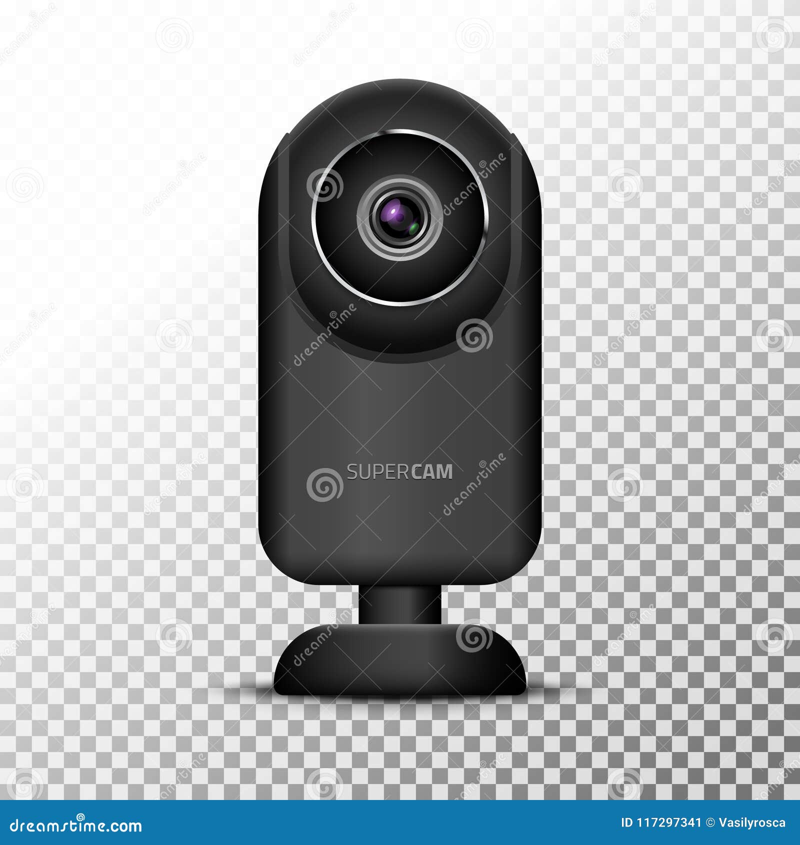 Realistic Computer Web Camera Isolated. Video Camera Technology Digital ...