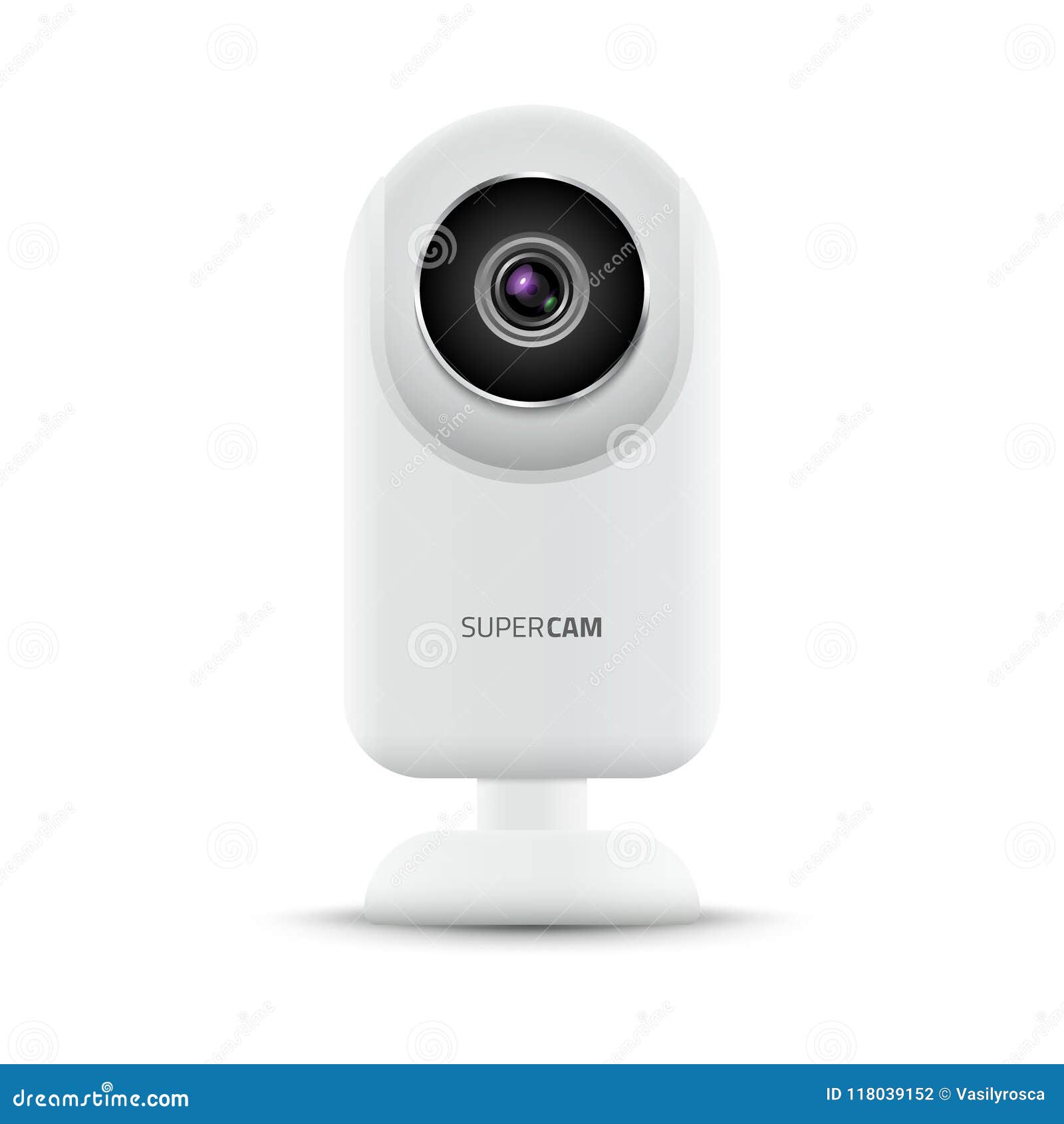Realistic Computer Web Camera. Video Camera Technology Digital ...