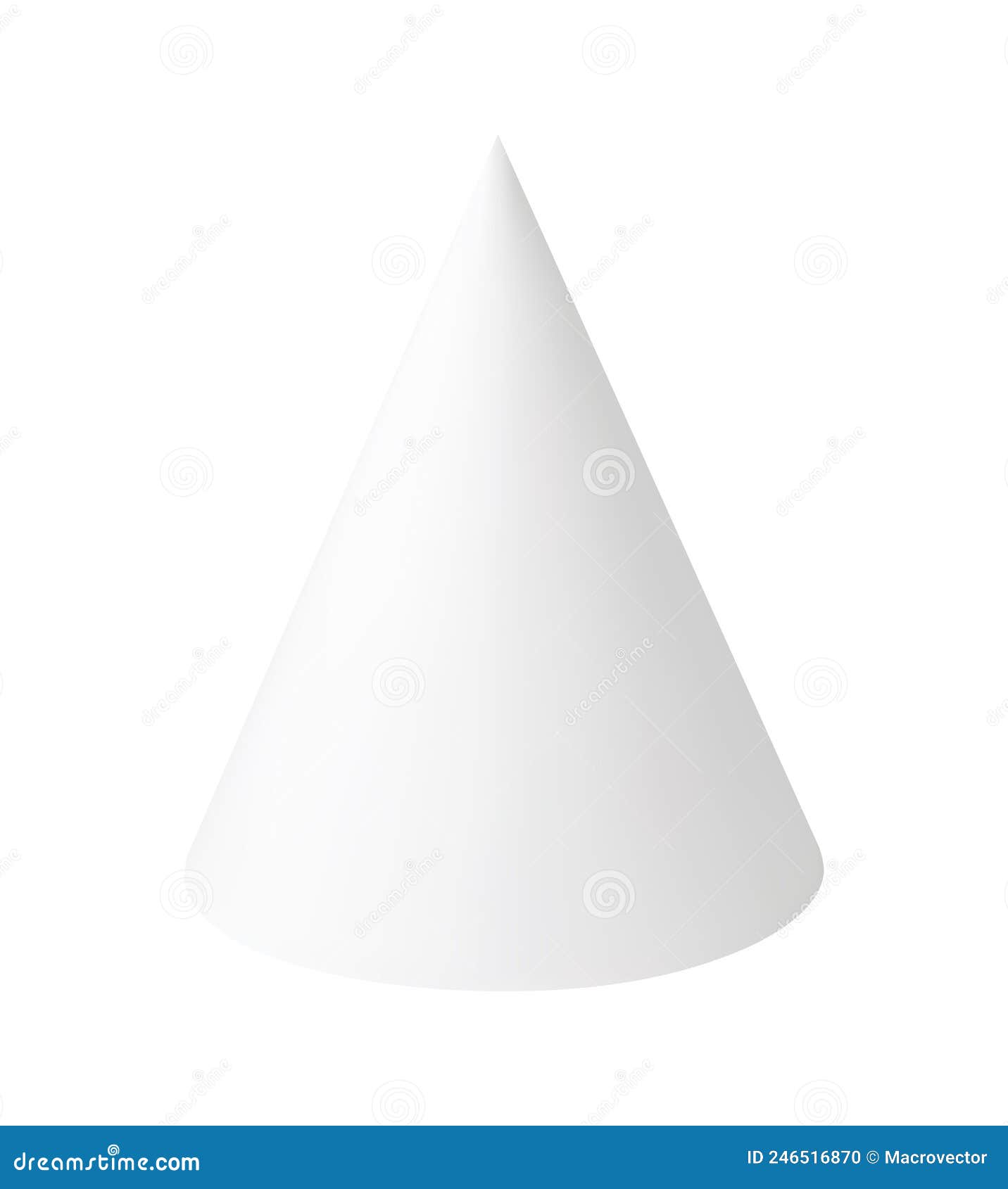 Realistic Cone Illustration Stock Vector - Illustration of triangle ...