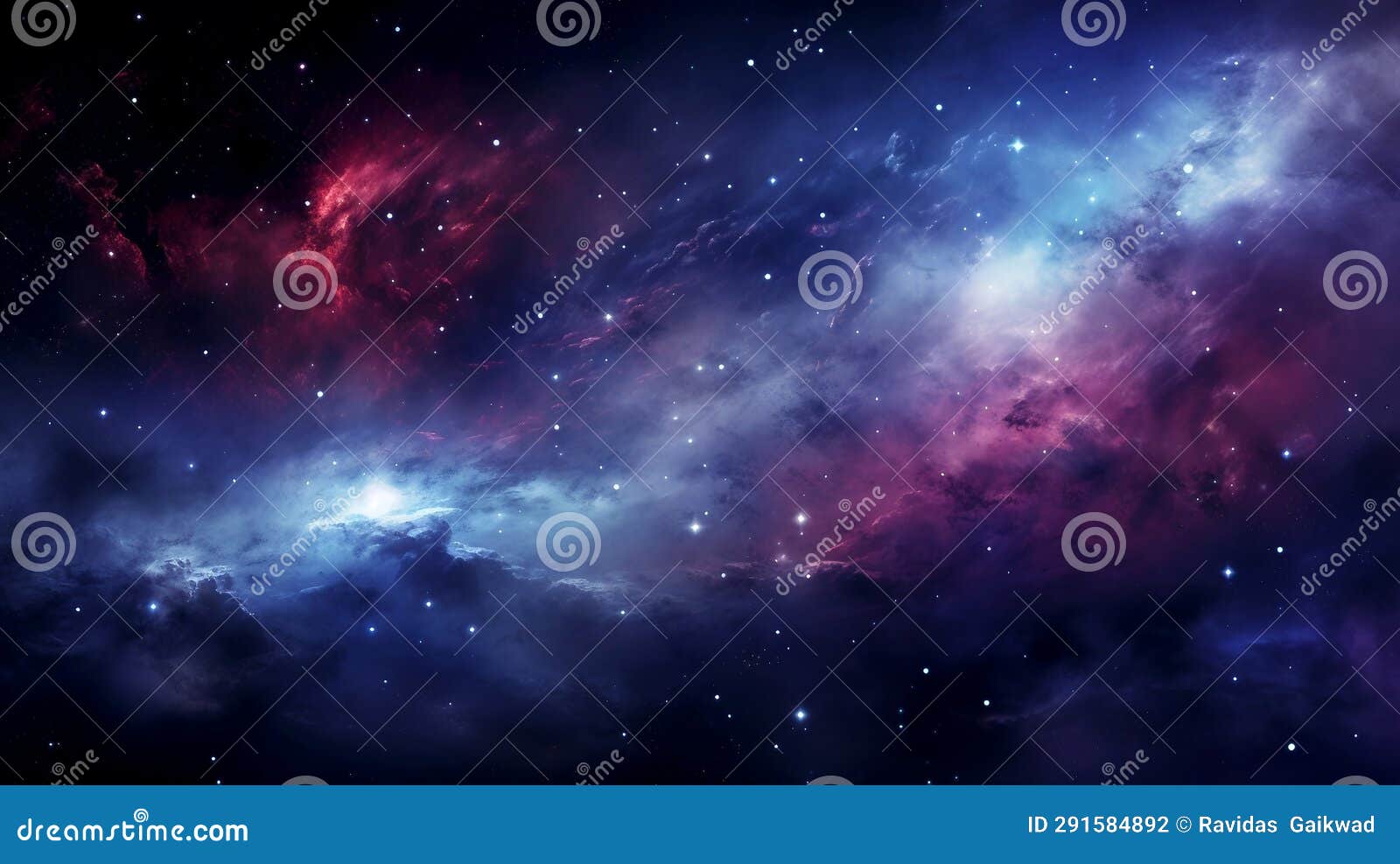Realistic Cosmic Background with Starry Night Sky and Gleaming Stars AI ...