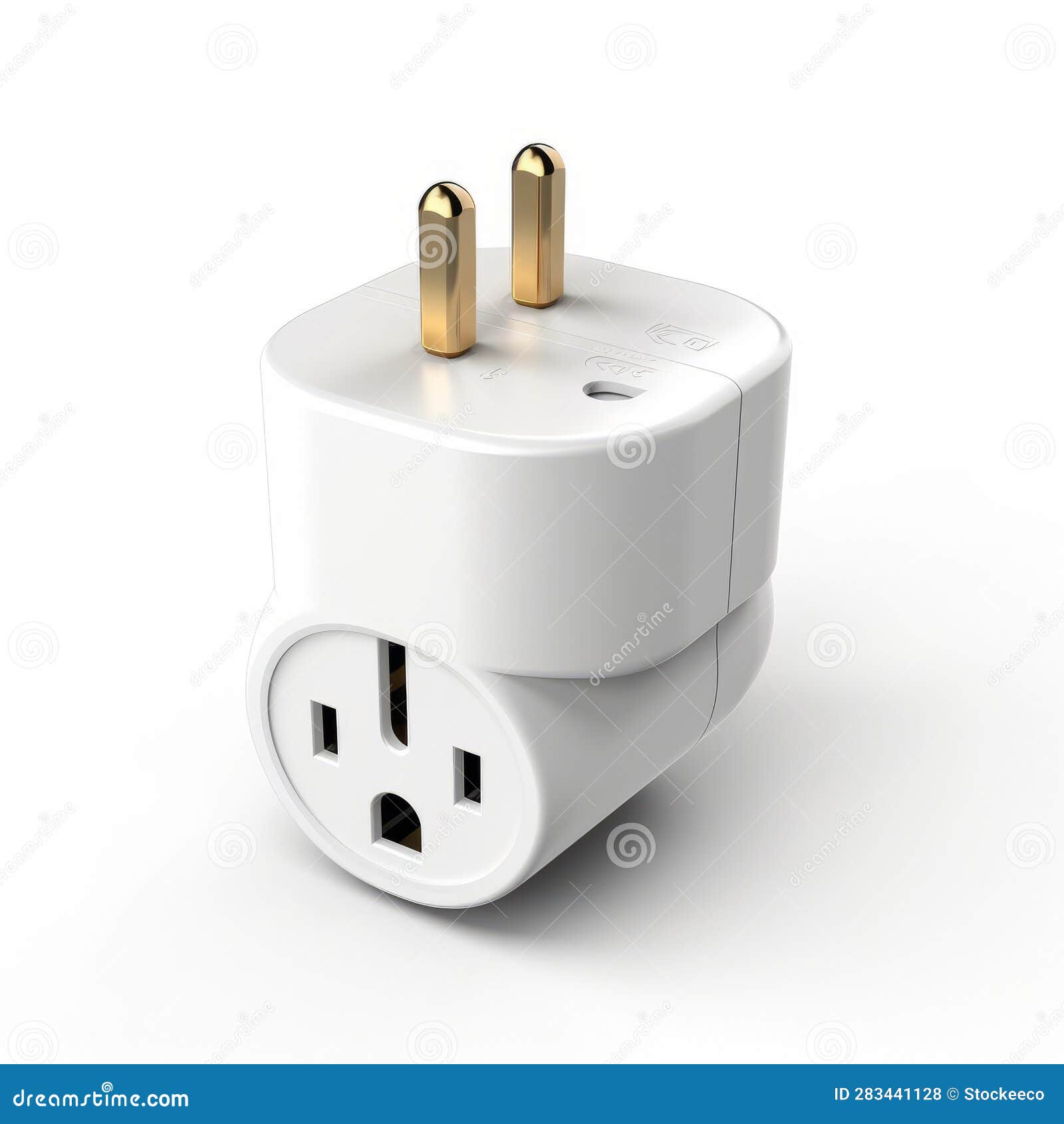 Realistic Cottagepunk Smart Plug Isolated with Clipping Path Stock ...