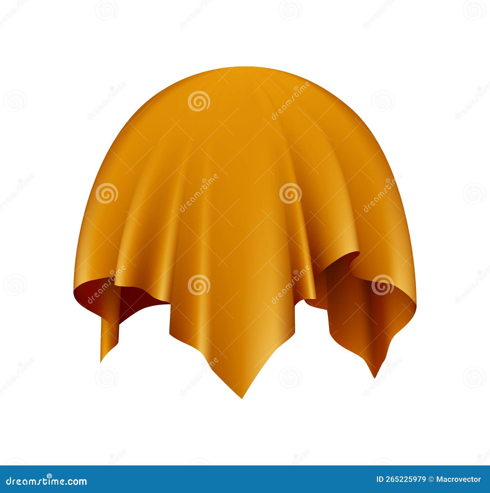 Realistic Covered Object stock vector. Illustration of luxury - 265225979