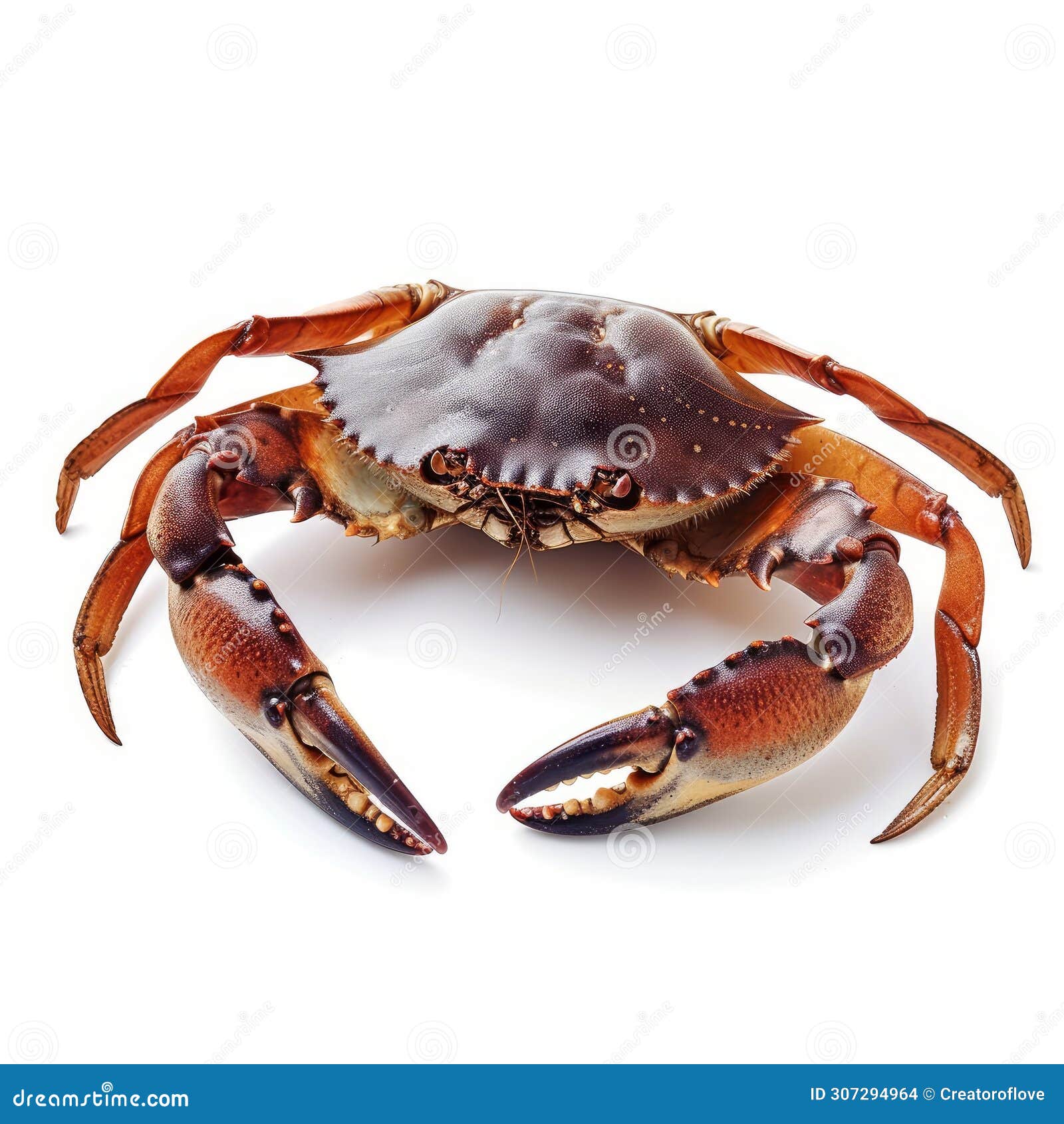 Realistic Crab Tattoo Drawing: High Resolution Frontal Perspective ...