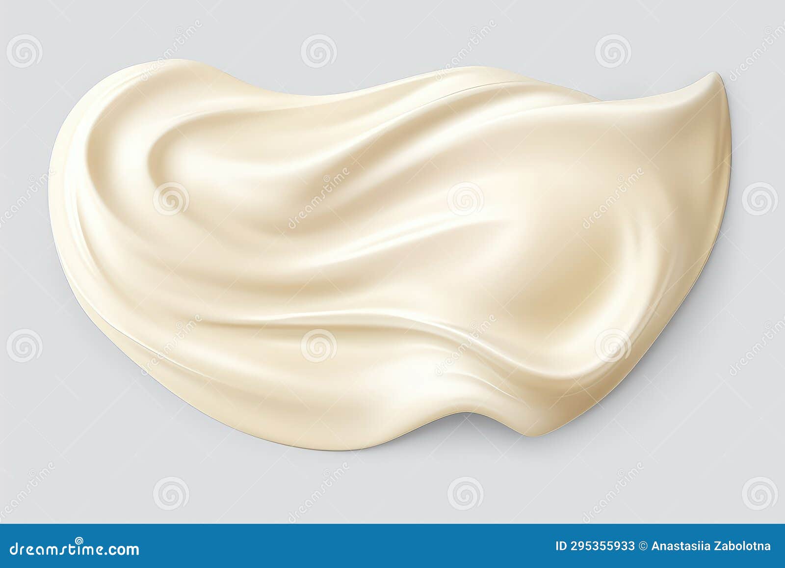 Realistic Cream Texture, Completely Isolated on Clear Background Stock ...