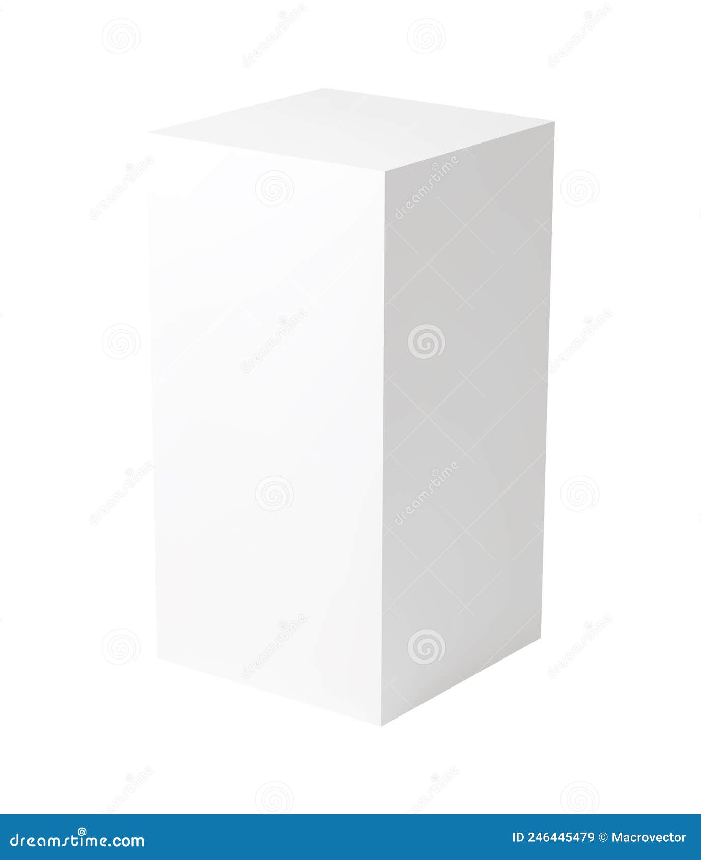 Realistic Cuboid Illustration Cartoon Vector | CartoonDealer.com #246445479