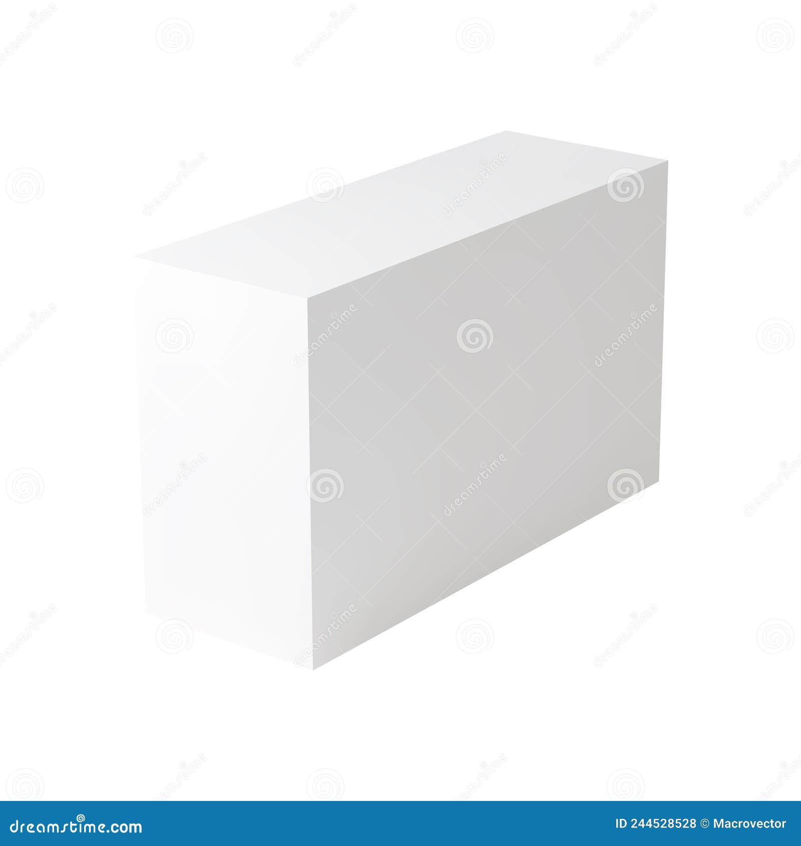 Realistic Cuboid Illustration Stock Vector - Illustration of geometry ...