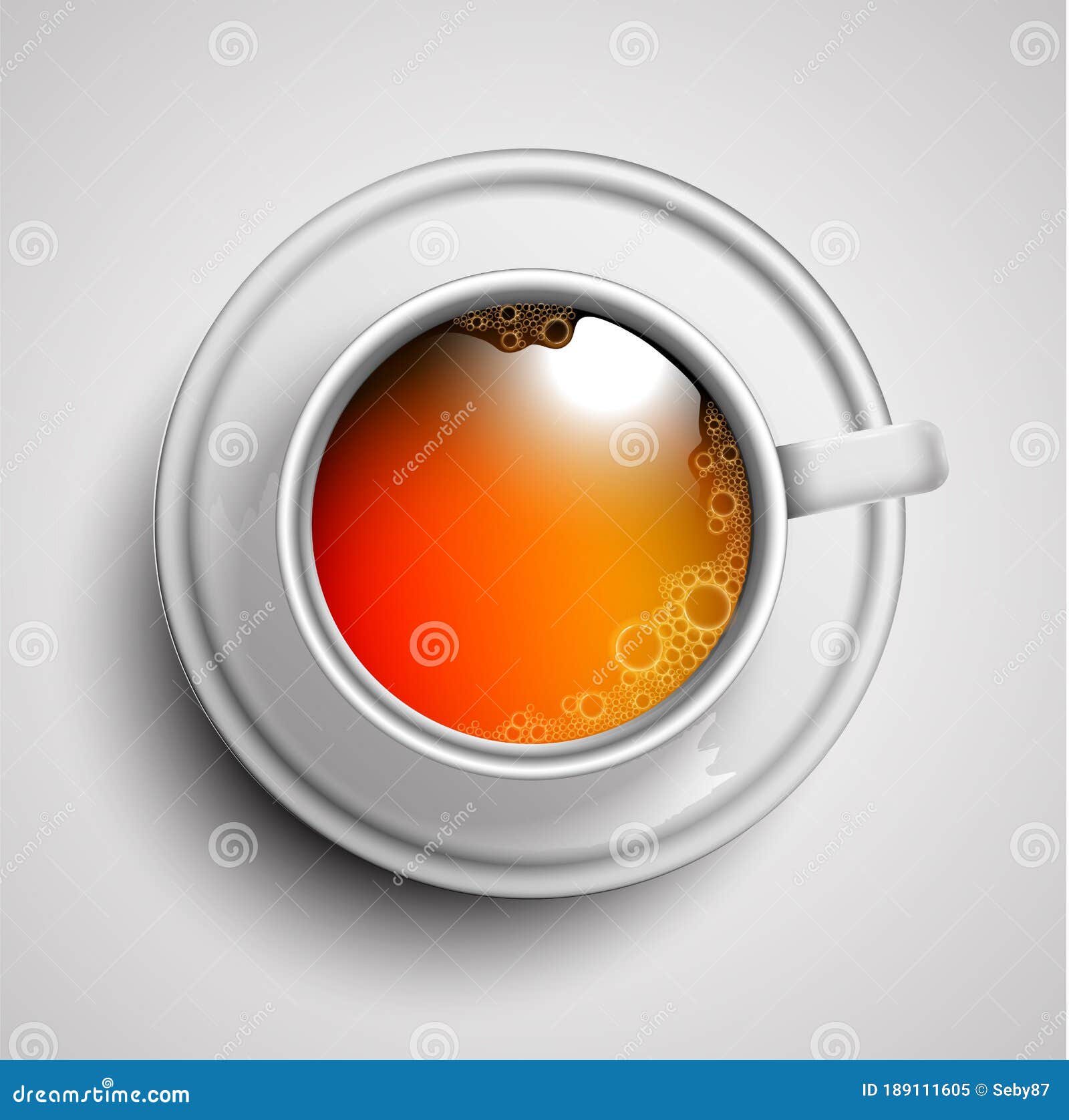 Realistic Cup of Tea, Vector Stock Vector - Illustration of herbal ...