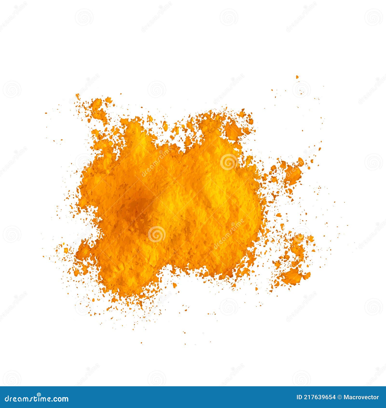 Realistic Curry Powder Composition Stock Vector - Illustration of ...