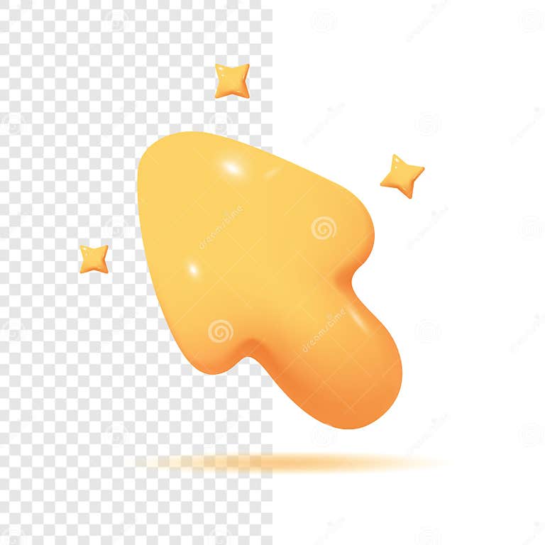 Realistic Cursor Icon. Vector Illustration Stock Illustration ...