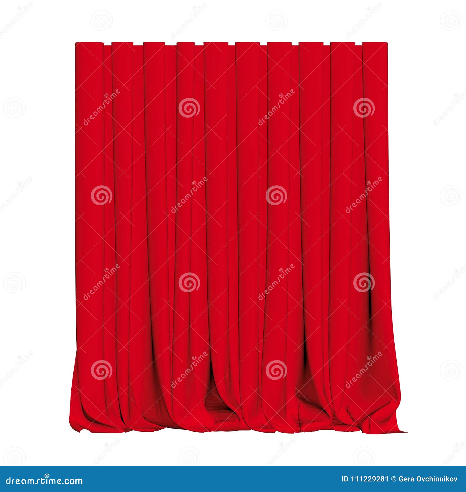 Realistic curtains stock vector. Illustration of curtain - 111229281