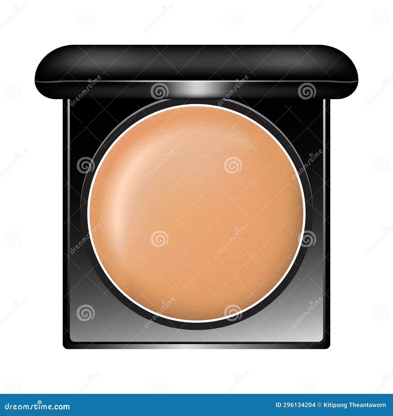 Realistic Cushion Compact Foundation Packaging Template. Stock ...