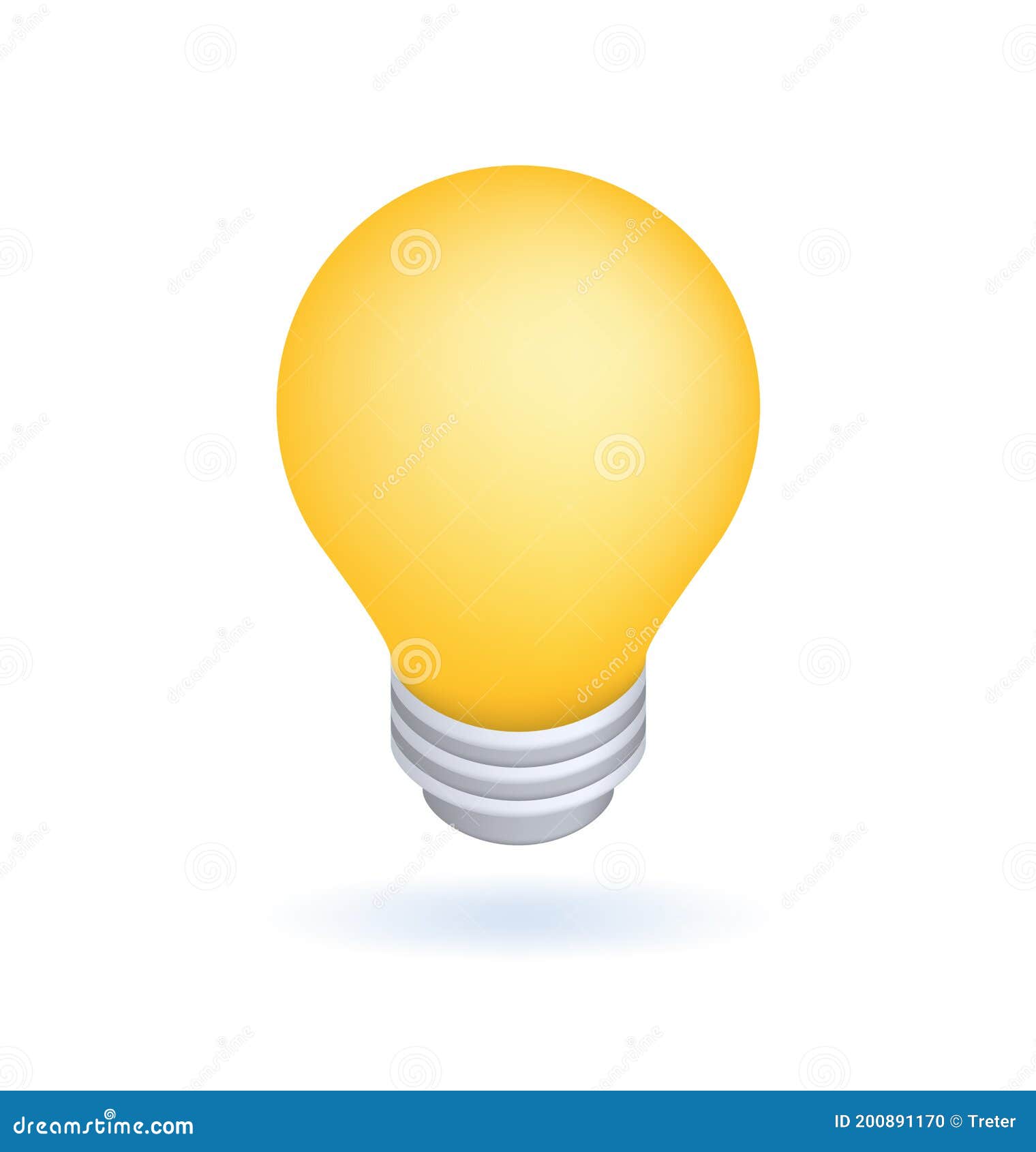 Realistic Cute Icons on White Background . Isolated Vector Illustration ...