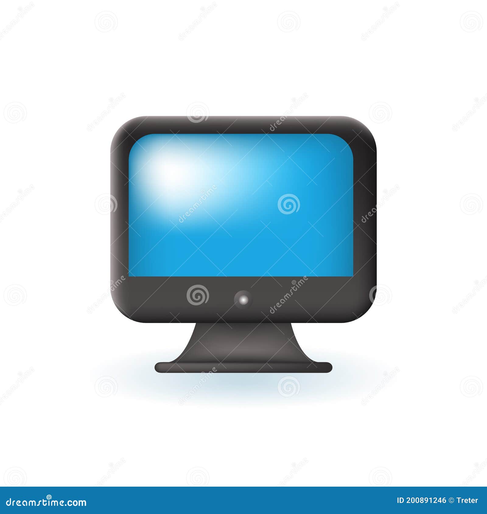 Realistic Cute Icons on White Background . Isolated Vector Illustration ...