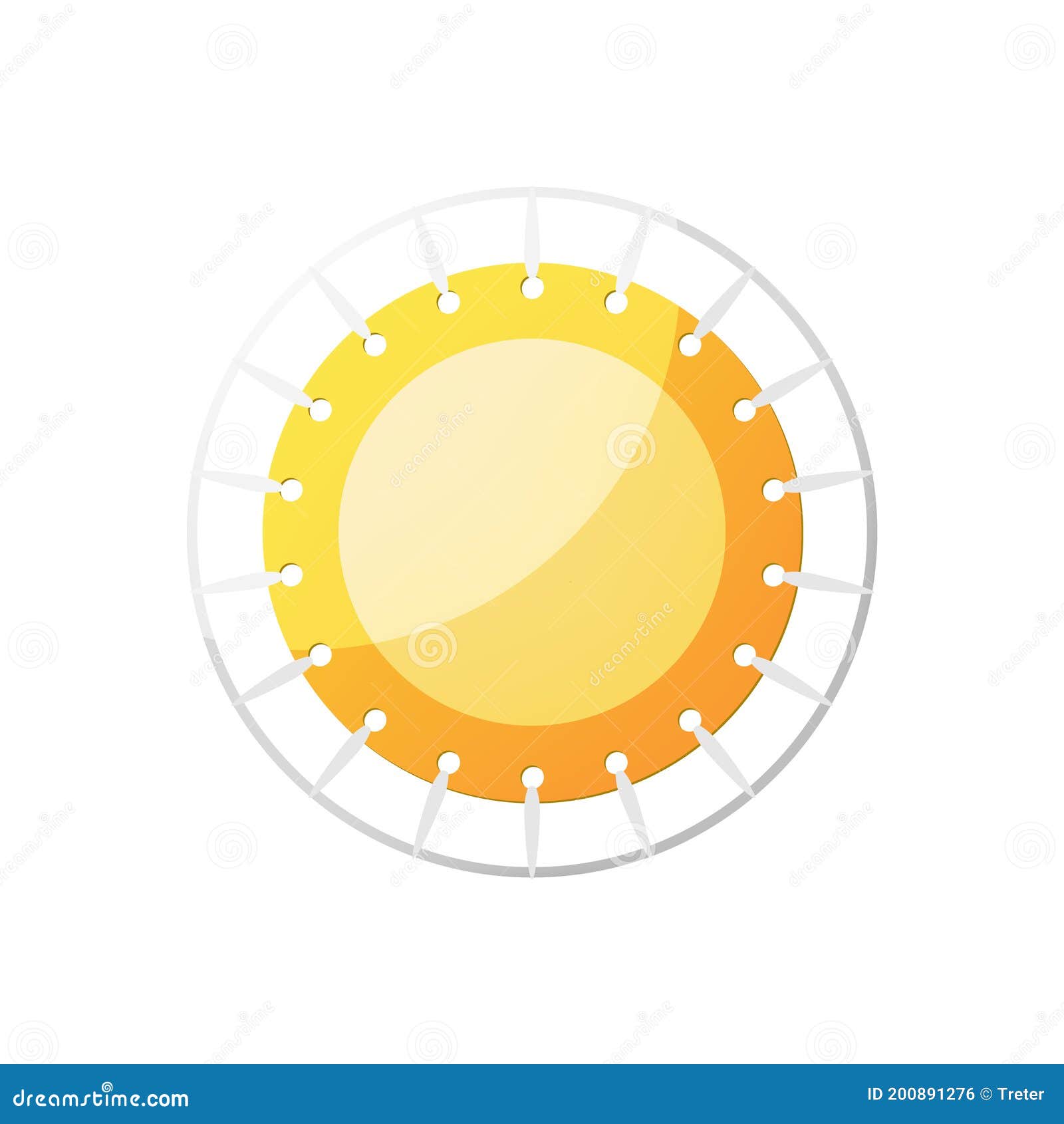 Realistic Cute Icons on White Background . Isolated Vector Illustration ...