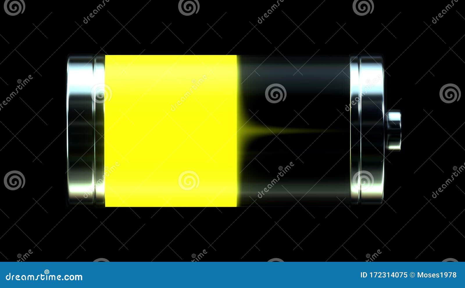 Realistic 3D Animation of the Charging Battery Stock Video - Video of ...